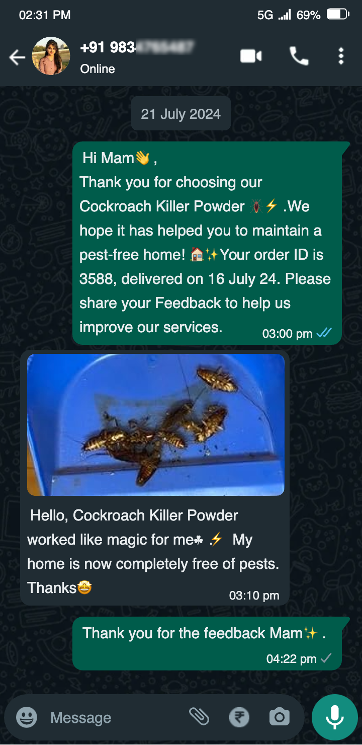 Effective Cockroach Powder | Guaranteed Solution With PestX ...